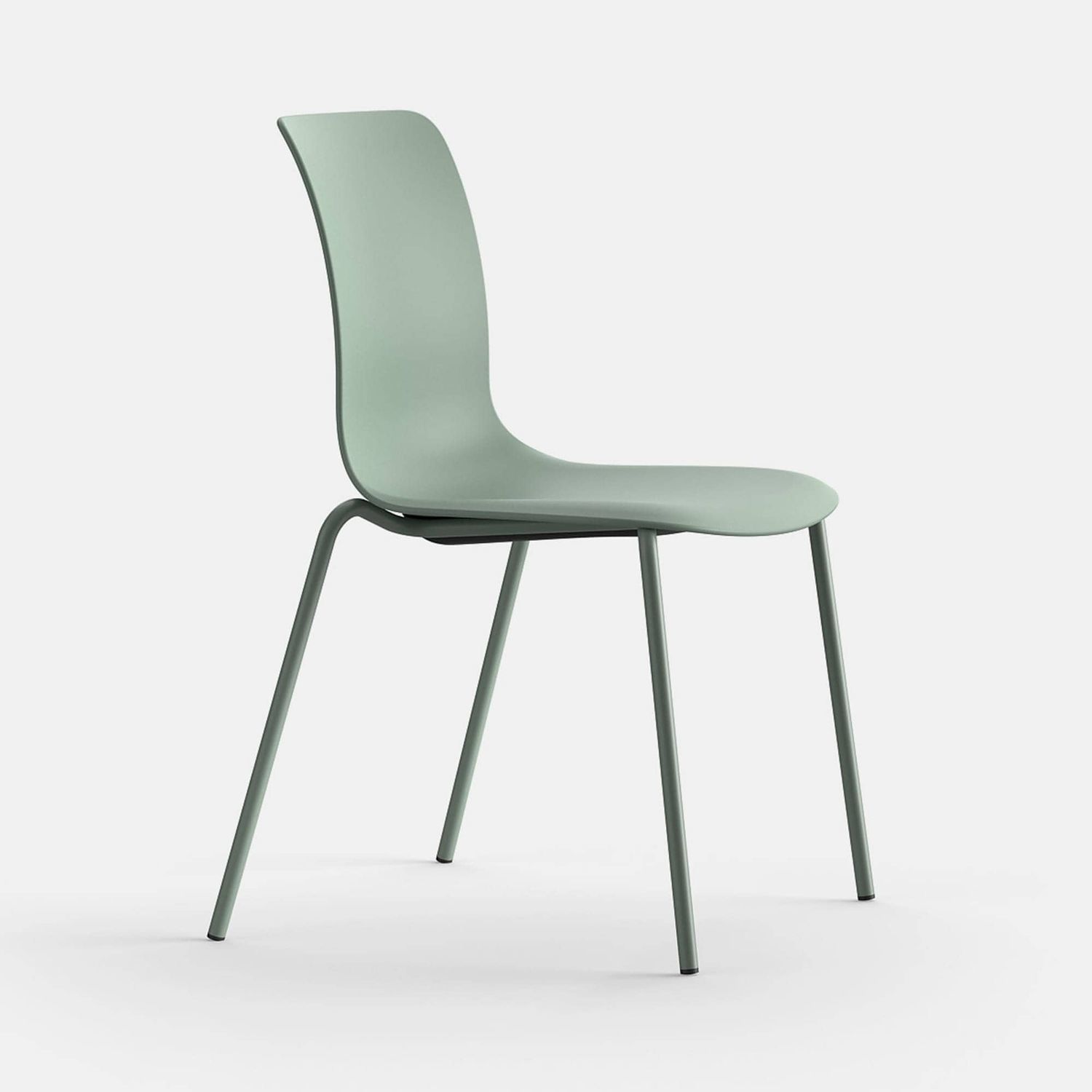 Contemporary chair - NUME - IBEBI - indoor / polypropylene / steel base