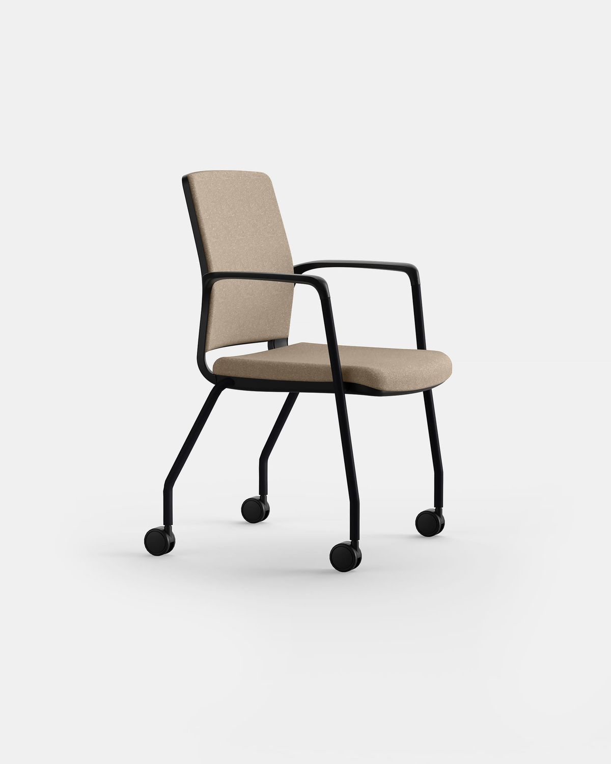 Contemporary chair - TOSCA TAP R BR - IBEBI - fabric / chrome steel ...