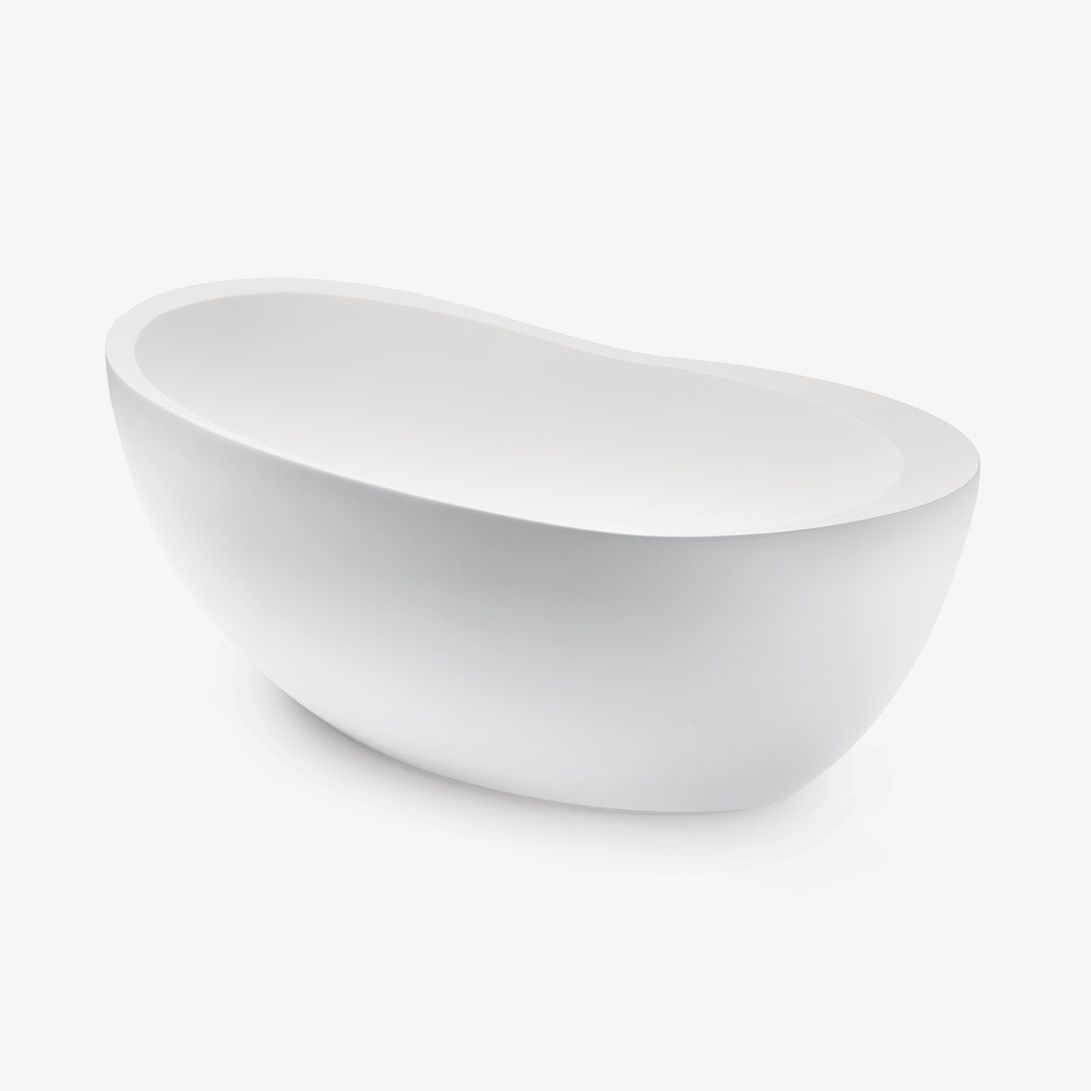 Oval bathtub - PTBT25 - Waterworks - freestanding / fiberglass / acrylic