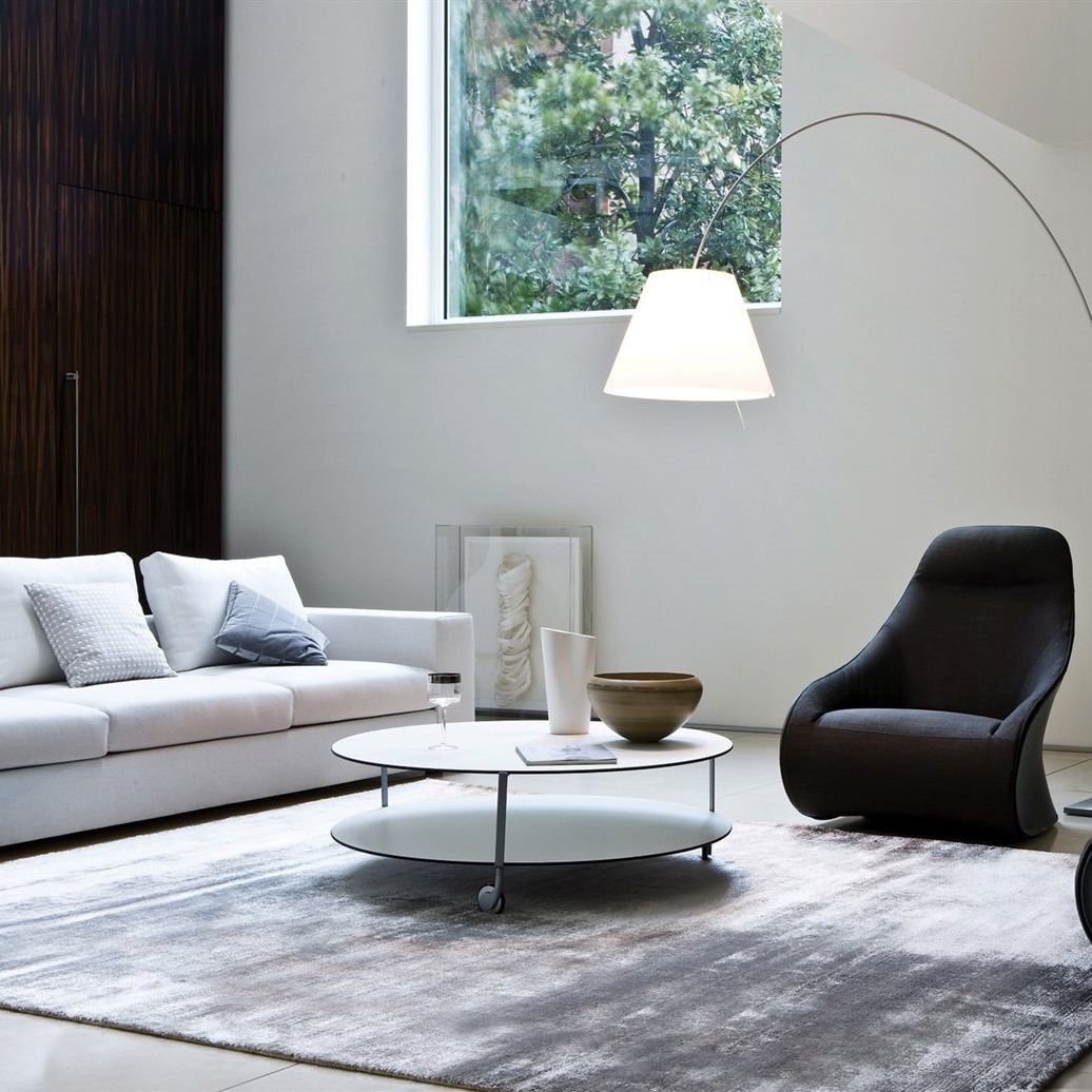 Contemporary side table - GIRO - Zanotta - laminate / plastic / painted ...