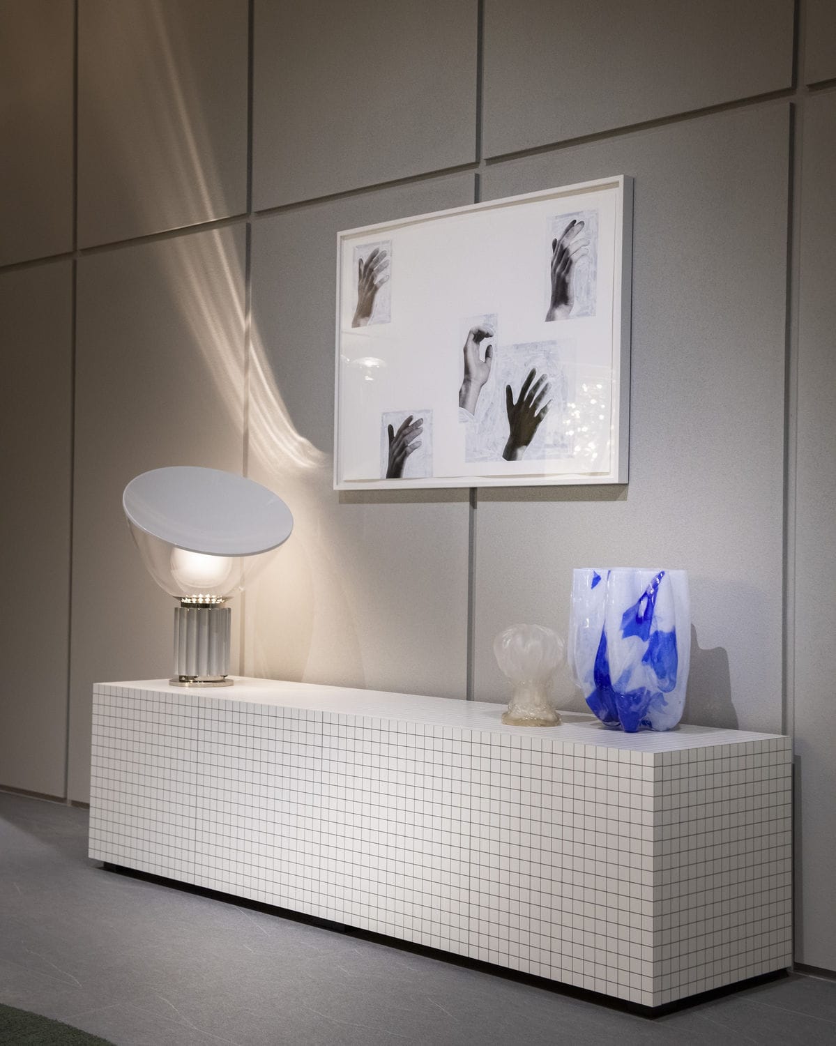 Contemporary sideboard - QUADERNA 756 - Zanotta - wooden / glass / laminate