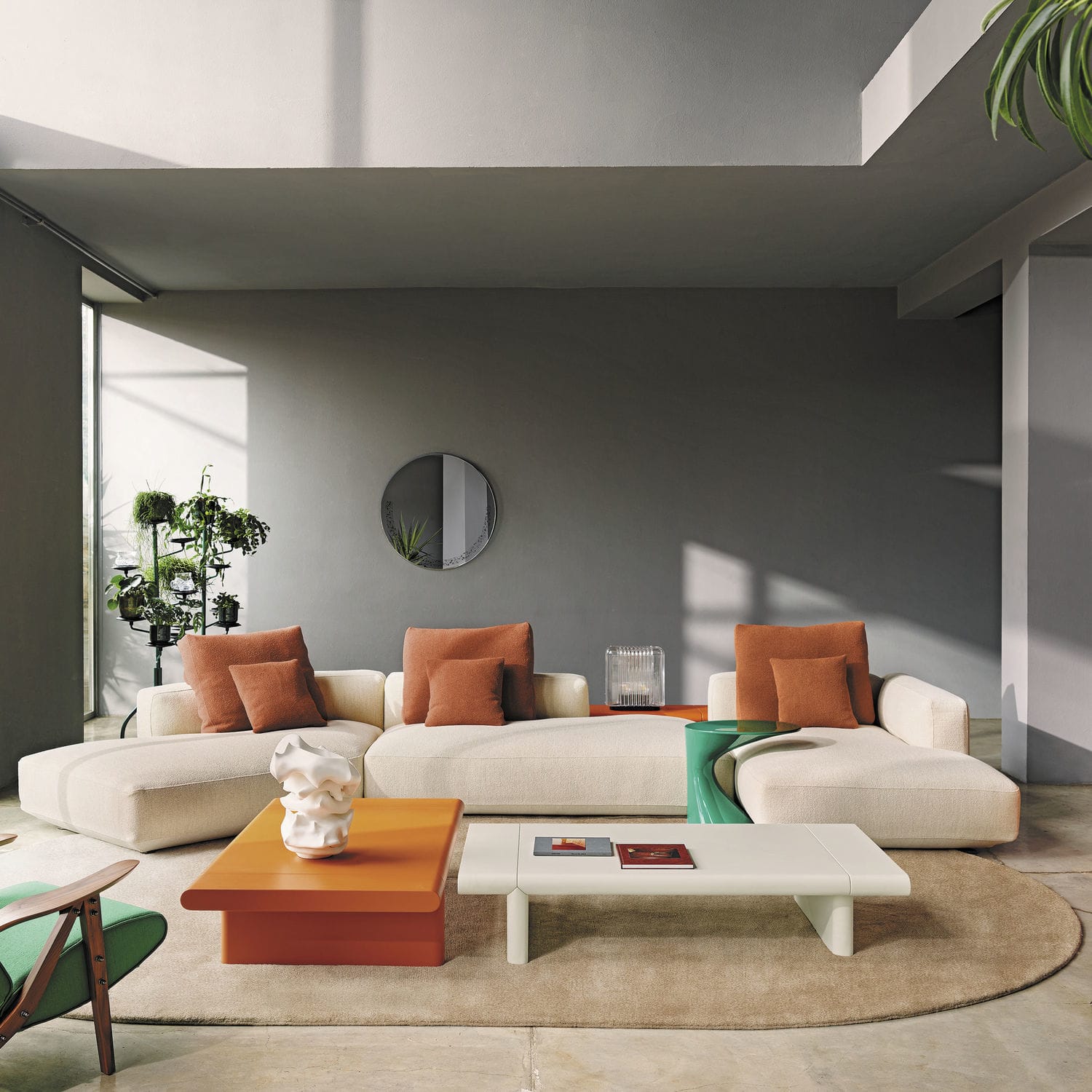 Contemporary coffee table - ZAVOLO 791 - Zanotta - lacquered MDF ...