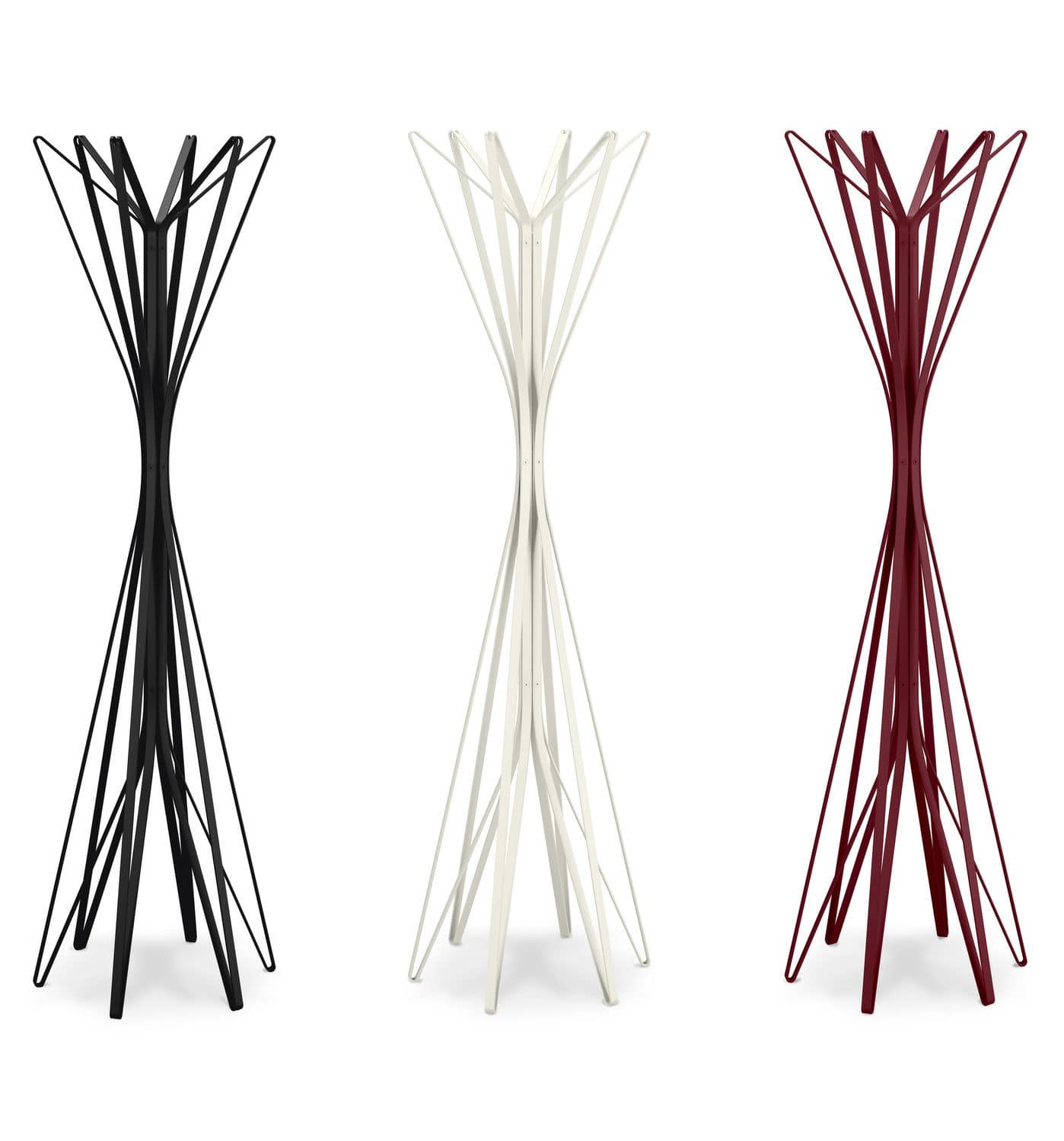 Floor coat rack - ASTER - Zanotta - contemporary / steel / black