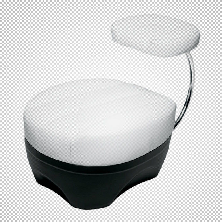 Contemporary stool - PRIMATE - Zanotta - leather / stainless steel base ...