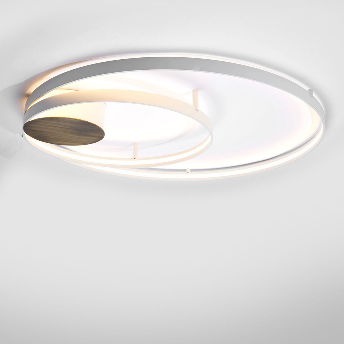 Contemporary ceiling light - RINGS - ZAVA SRL - round / aluminum / LED