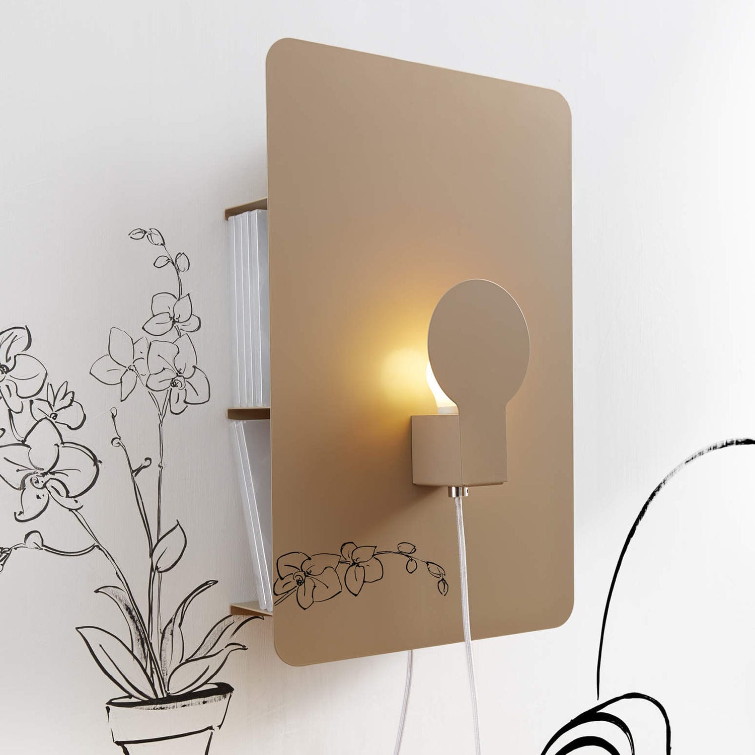 Original design wall light - SKETCH - ZAVA SRL - indoor / iron / chrome ...