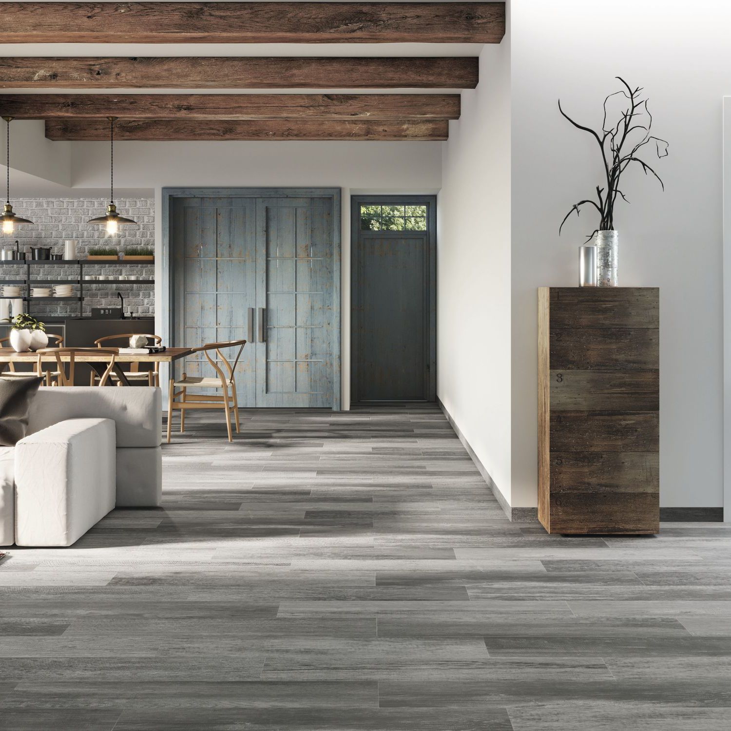 Porcelain stoneware tile - SUMTER - BALDOCER - matte / indoor / floor