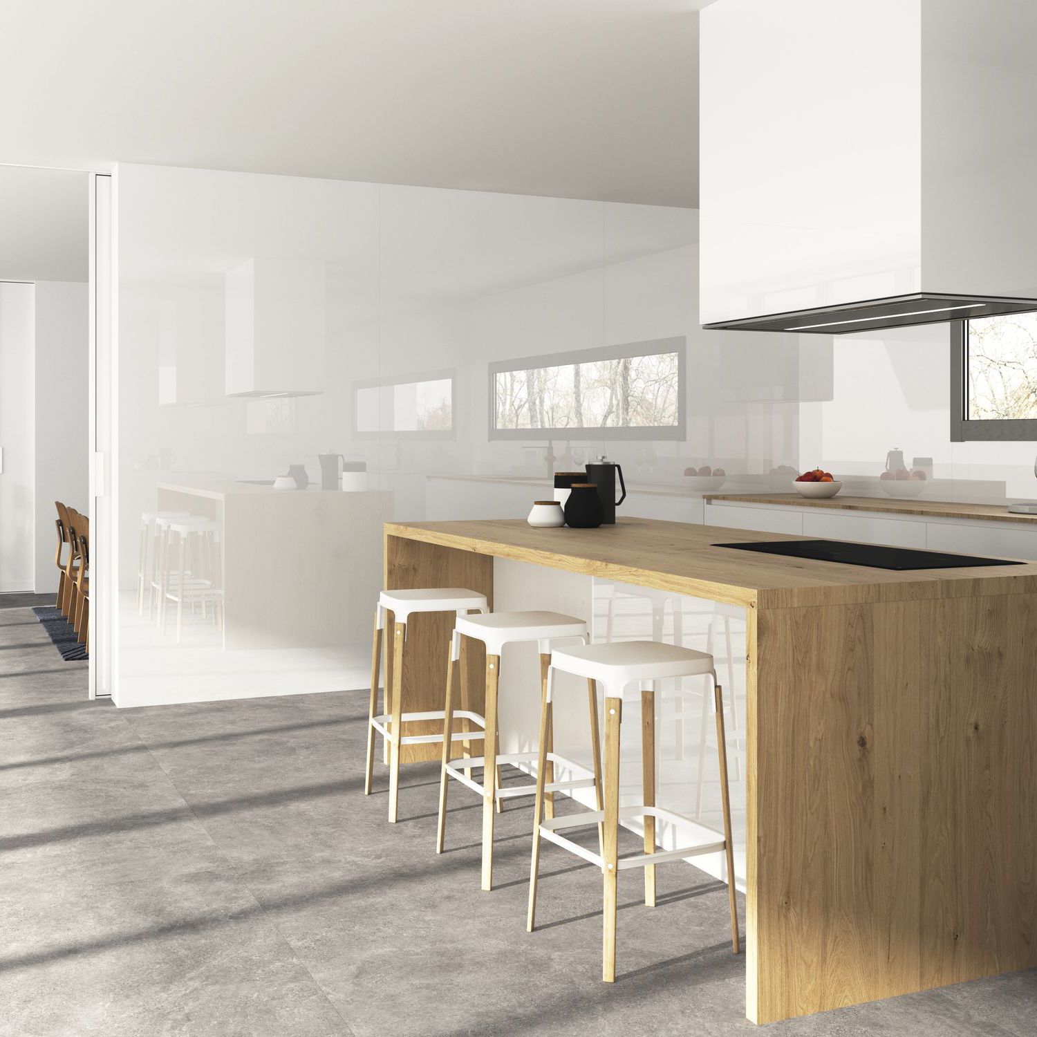 Porcelain stoneware tile - BLANCO PULIDO - BALDOCER - polished / matte ...