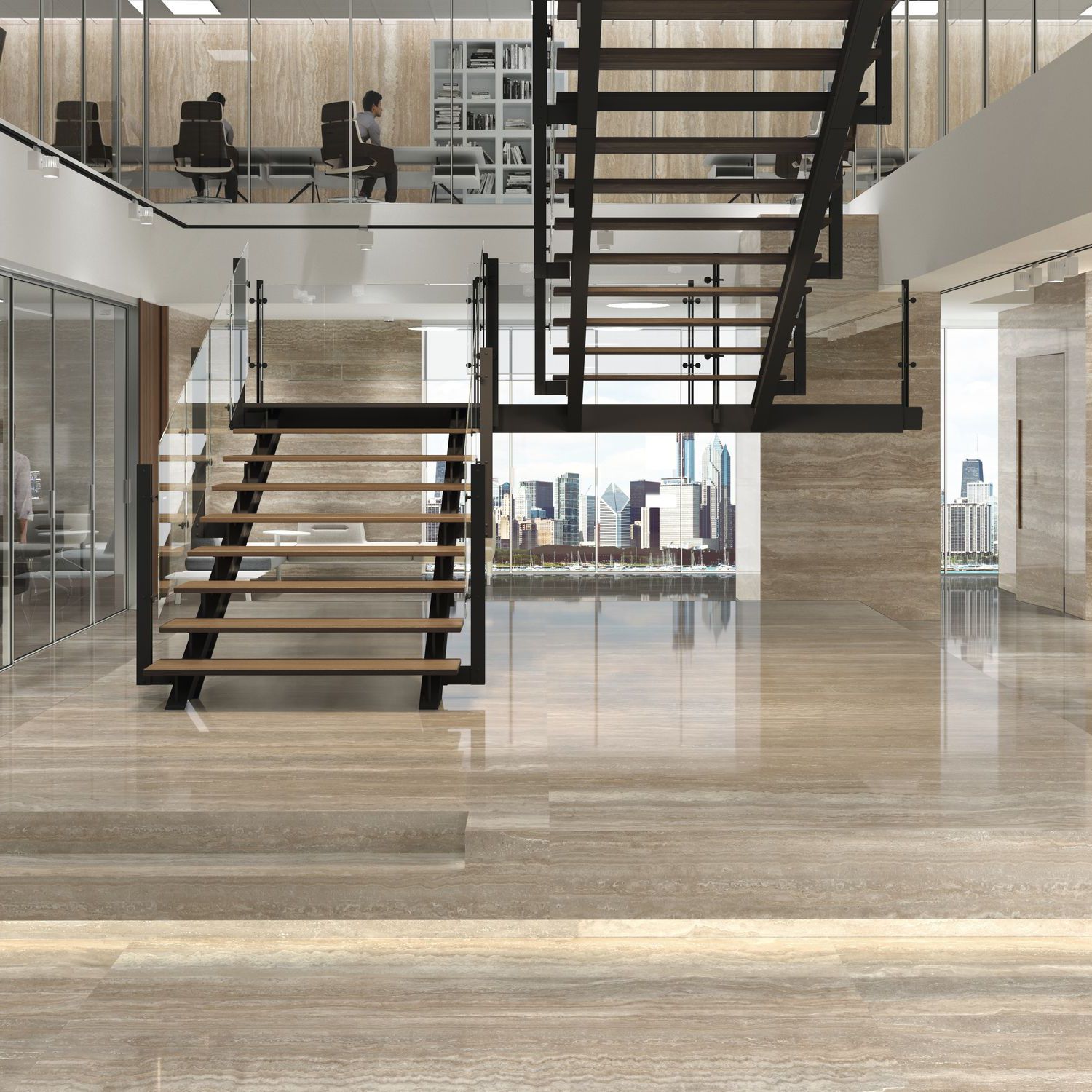 Porcelain stoneware tile - CASSINI PULIDO - BALDOCER - polished / matte ...