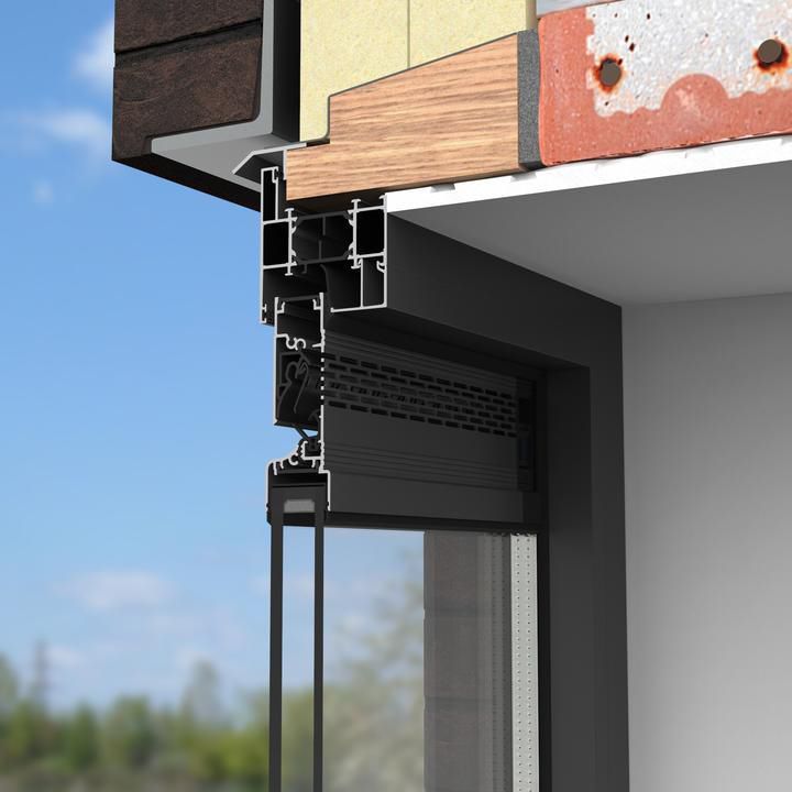 Self-regulating window vent - THM90 EVO - RENSON - thermal break