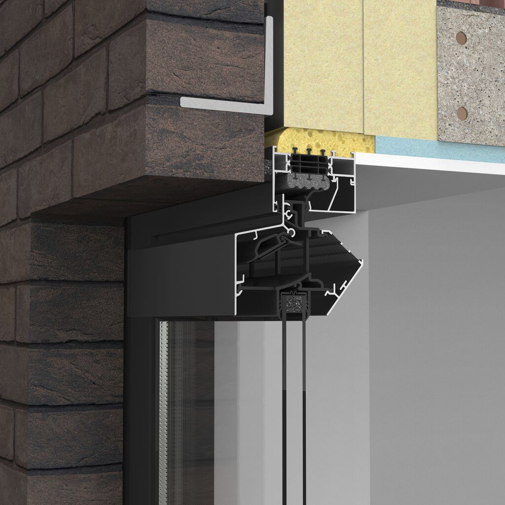 Thermal break window vent - VARIAVENT - RENSON - self-regulating