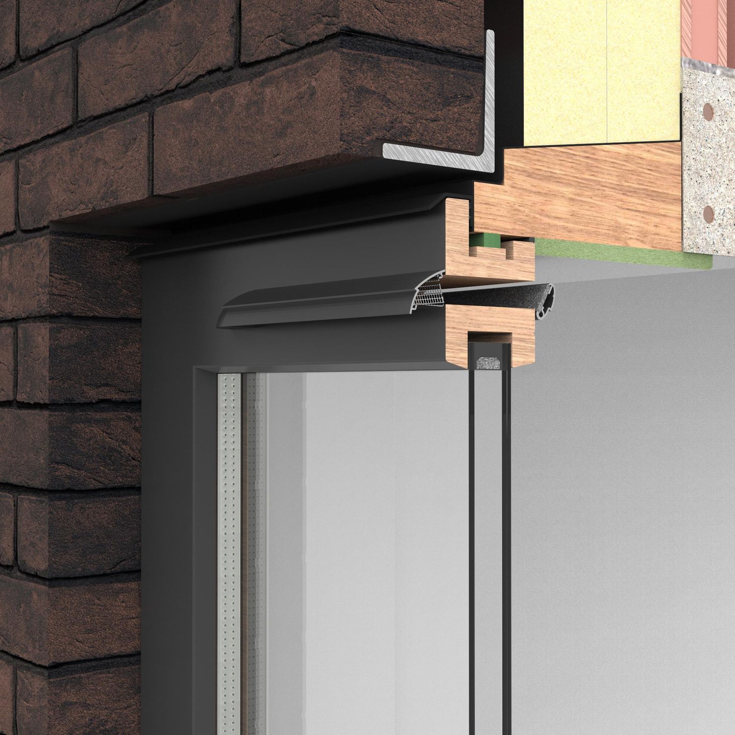 Self-regulating window vent - PYRAMID - RENSON - waterproof