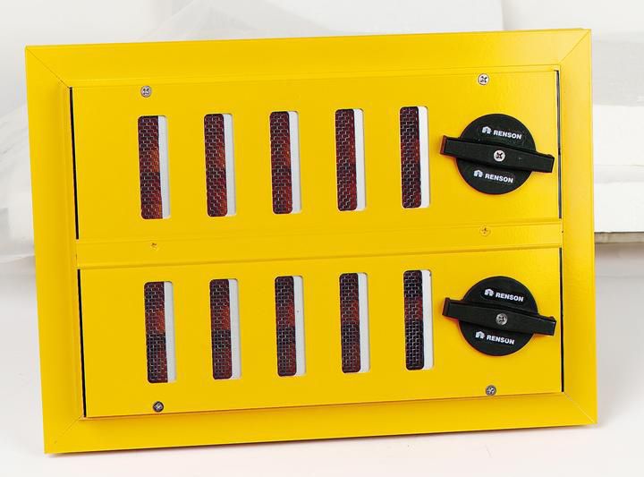 Aluminum ventilation grill - 414VA - RENSON - linear / exterior / home