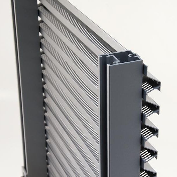 Strip cladding - LINIUS® L.033IM1 - RENSON - alloy / aluminum / ribbed