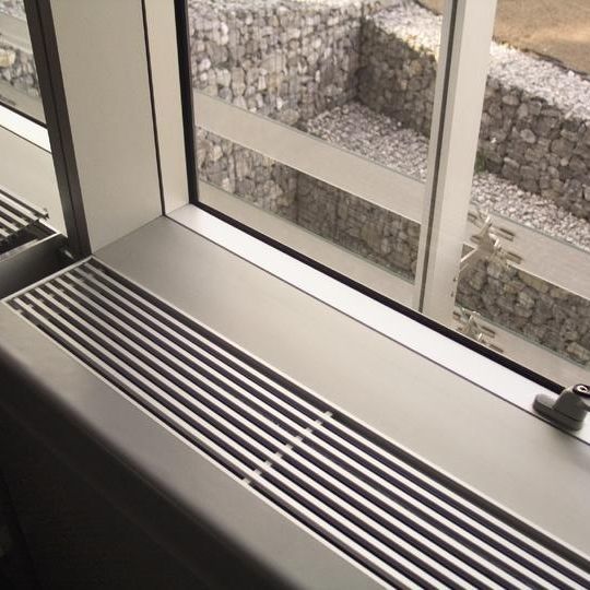 Aluminium radiator cover - 394/3 - RENSON - silver-colored