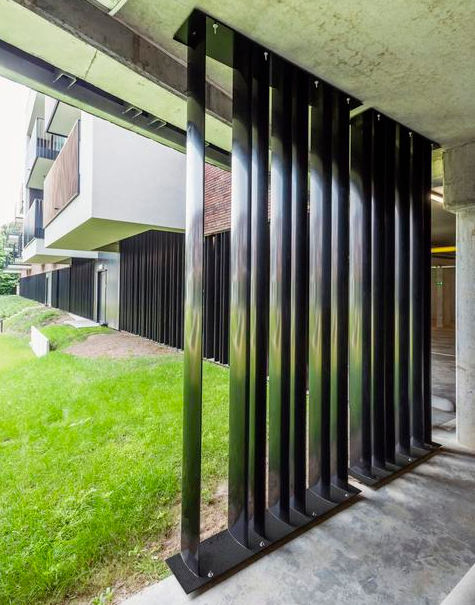 Aluminum solar shading - ICARUS CASSETTE ICA.300 - RENSON - for facade ...