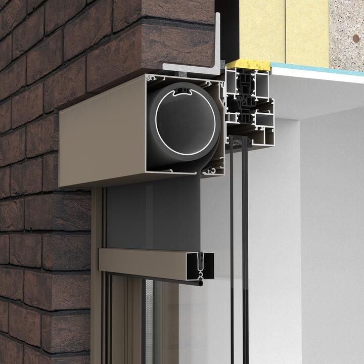 Roller blinds - FIXSCREEN® MINIMAL MEDIUM M1 - RENSON - for window ...