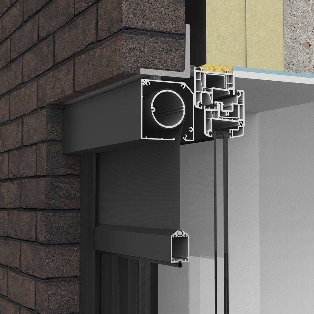 Wind-proof window vent - FIXSCREEN® GO IM 1 - RENSON - self-regulating