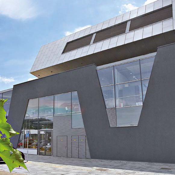 Strip cladding - LINIUS® L.033.01 - RENSON - aluminum / gypsum plaster ...