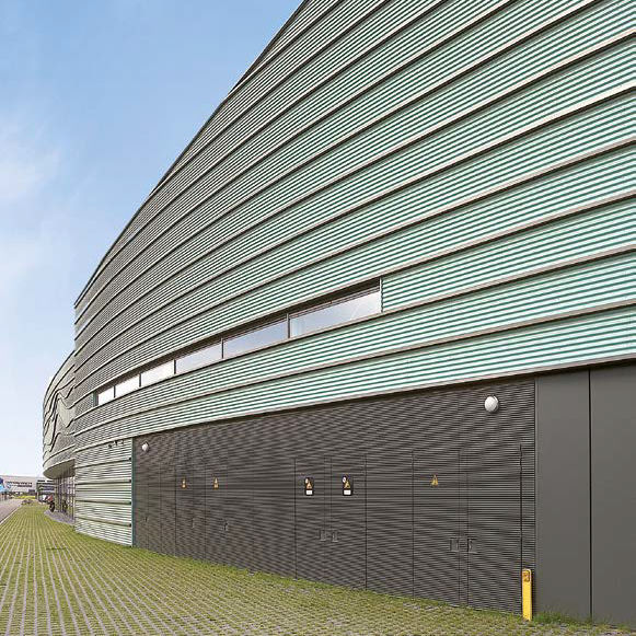 Panel cladding - LINIUS® L.033HF - RENSON - aluminum / gypsum plaster ...