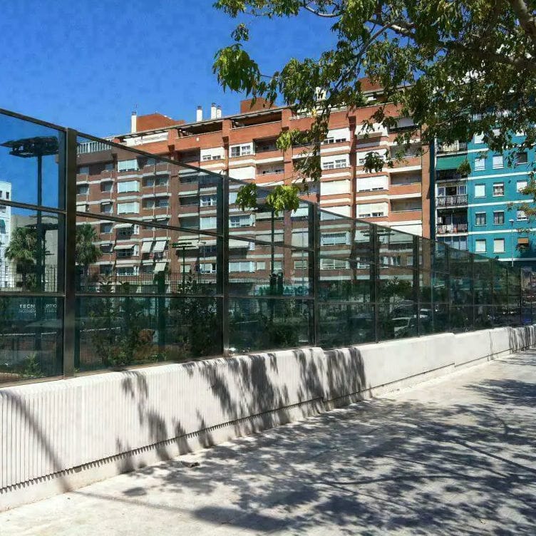 Plastic railing - Polimer Tecnic - acrylic / with panels / outdoor