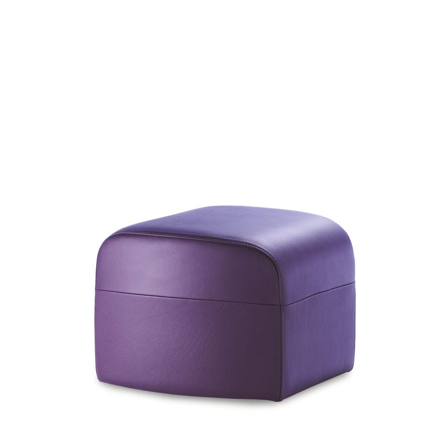 Contemporary pouf - NEGRESCO - Neology - fabric / leather / commercial