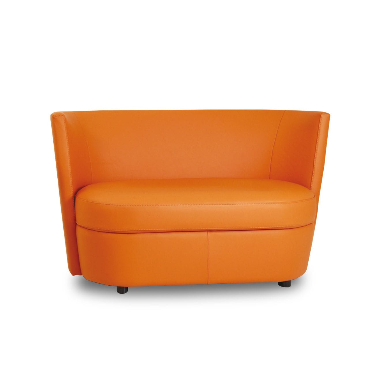 Contemporary sofa - DISCO - Neology - fabric / leather / high back