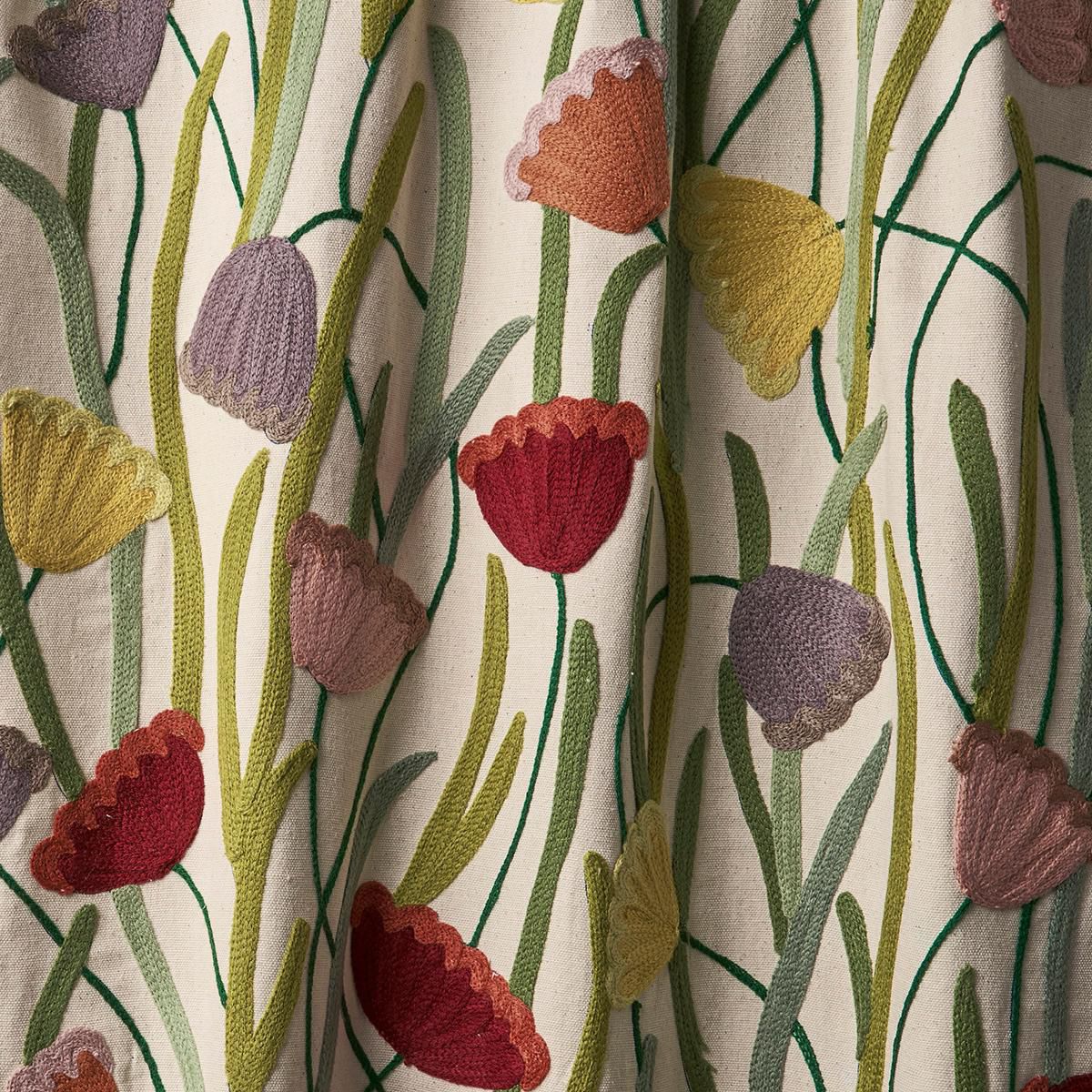 Upholstery fabric - DECO FLOWER EMBROIDERY - F. SCHUMACHER & CO. - for ...