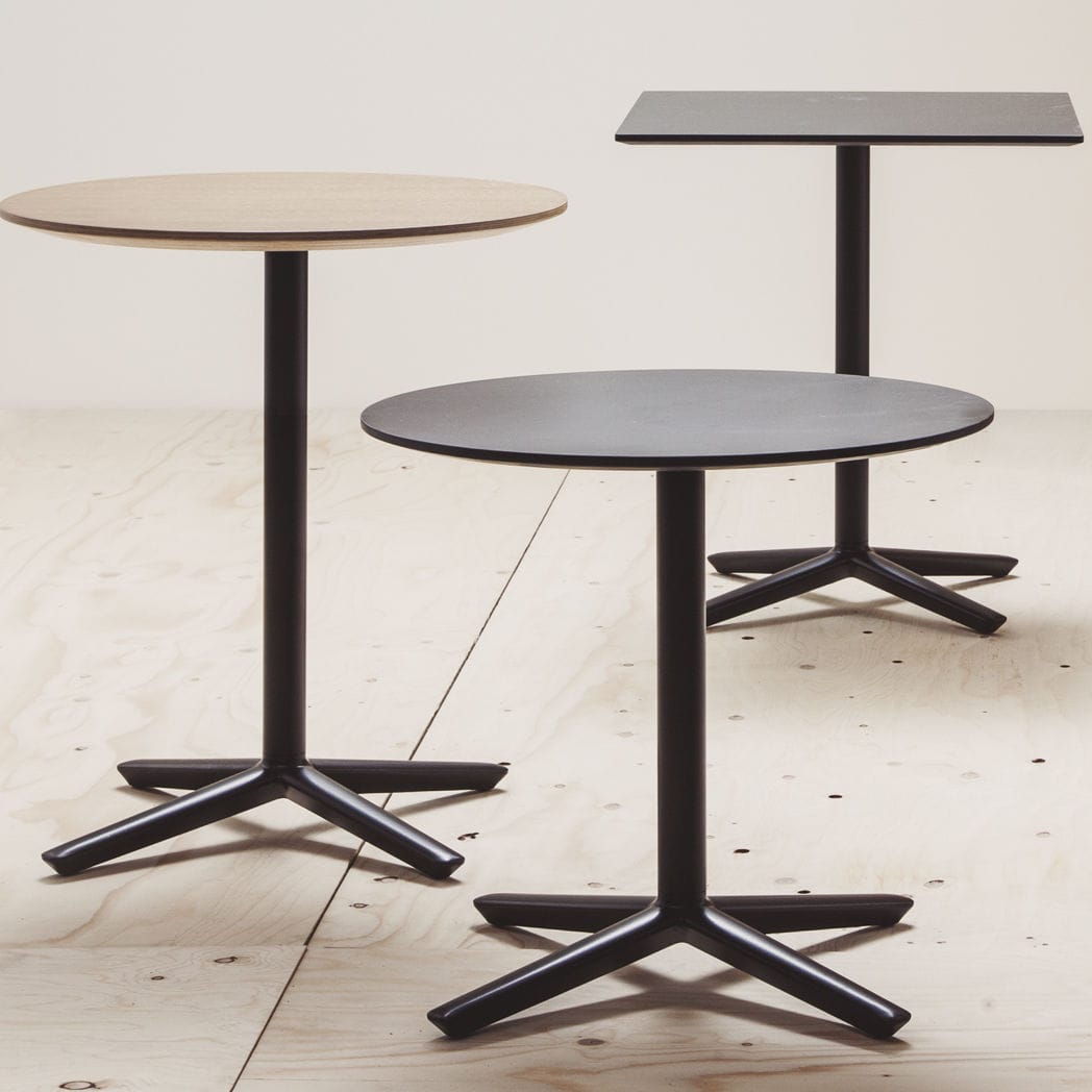Contemporary side table - QUATTRO - Andreu World - wooden / aluminum ...