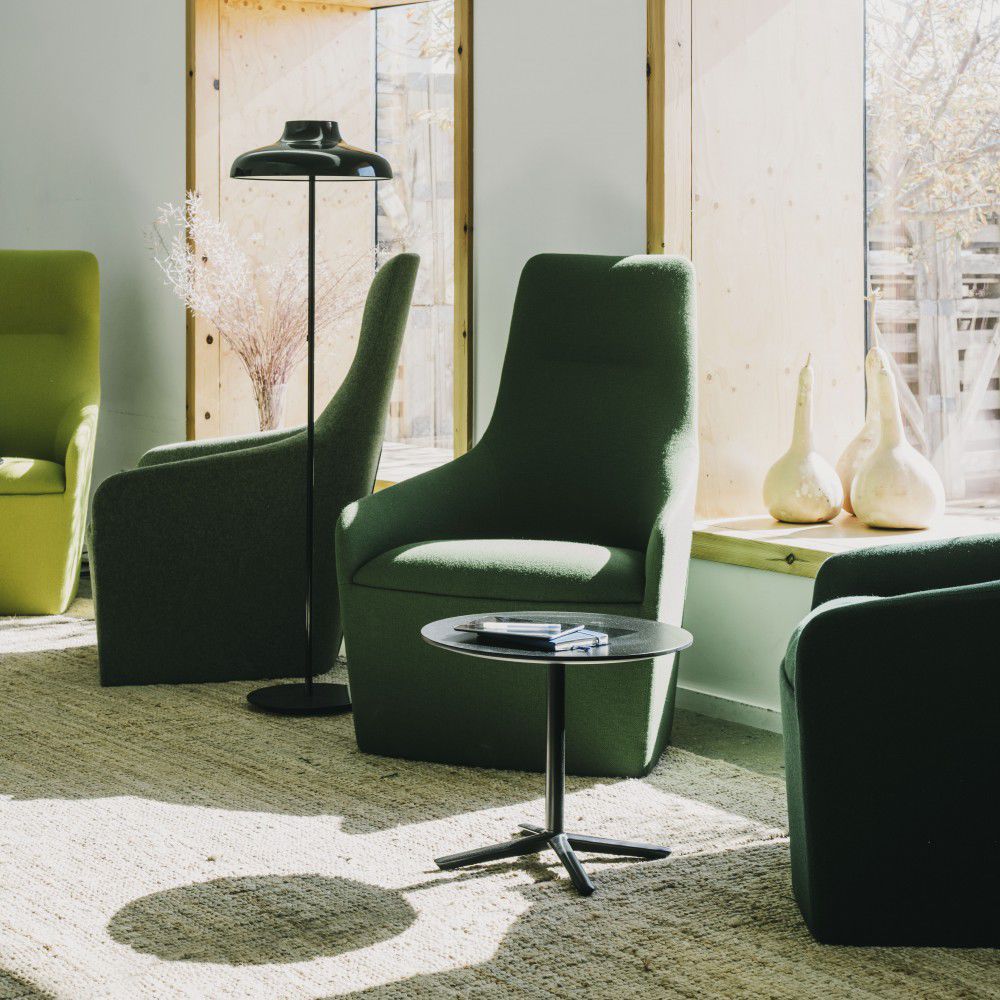 Contemporary side table - QUATTRO - Andreu World - wooden / aluminum ...