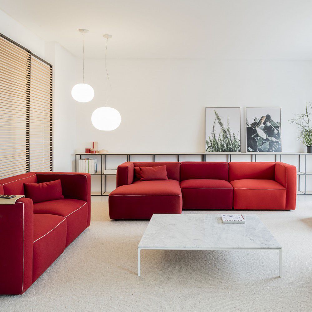 Modular sofa - DADO - Andreu World - contemporary / fabric / gray