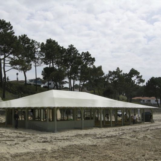 Canvas architectural membrane - Grand Voile - for tensile structures / roof
