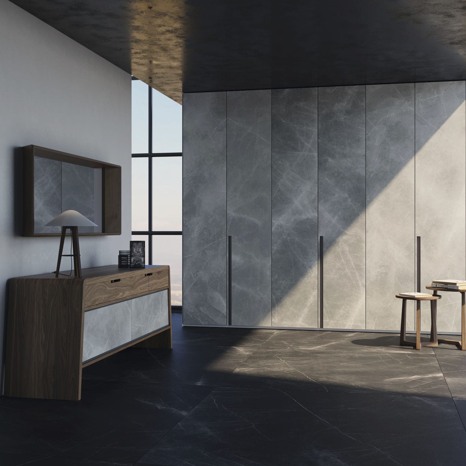 Porcelain stoneware countertop - STORM ITOP GRIS NATURAL - INALCO ...