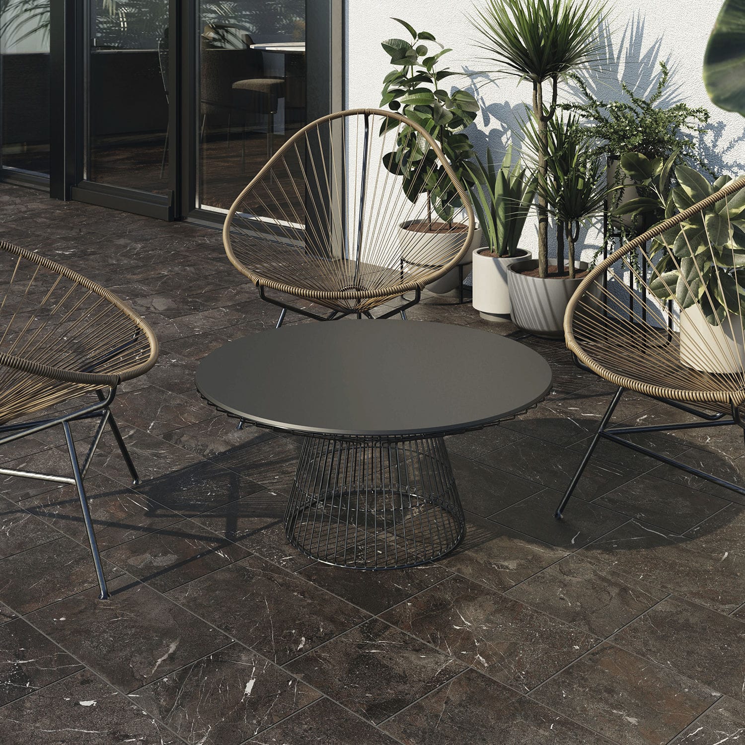 Porcelain stoneware tile - UMBRA - INALCO - embossed / indoor / outdoor
