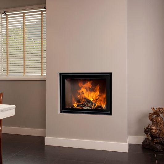 Wood-burning fireplace - ENERGA - Bellfires - contemporary / closed ...