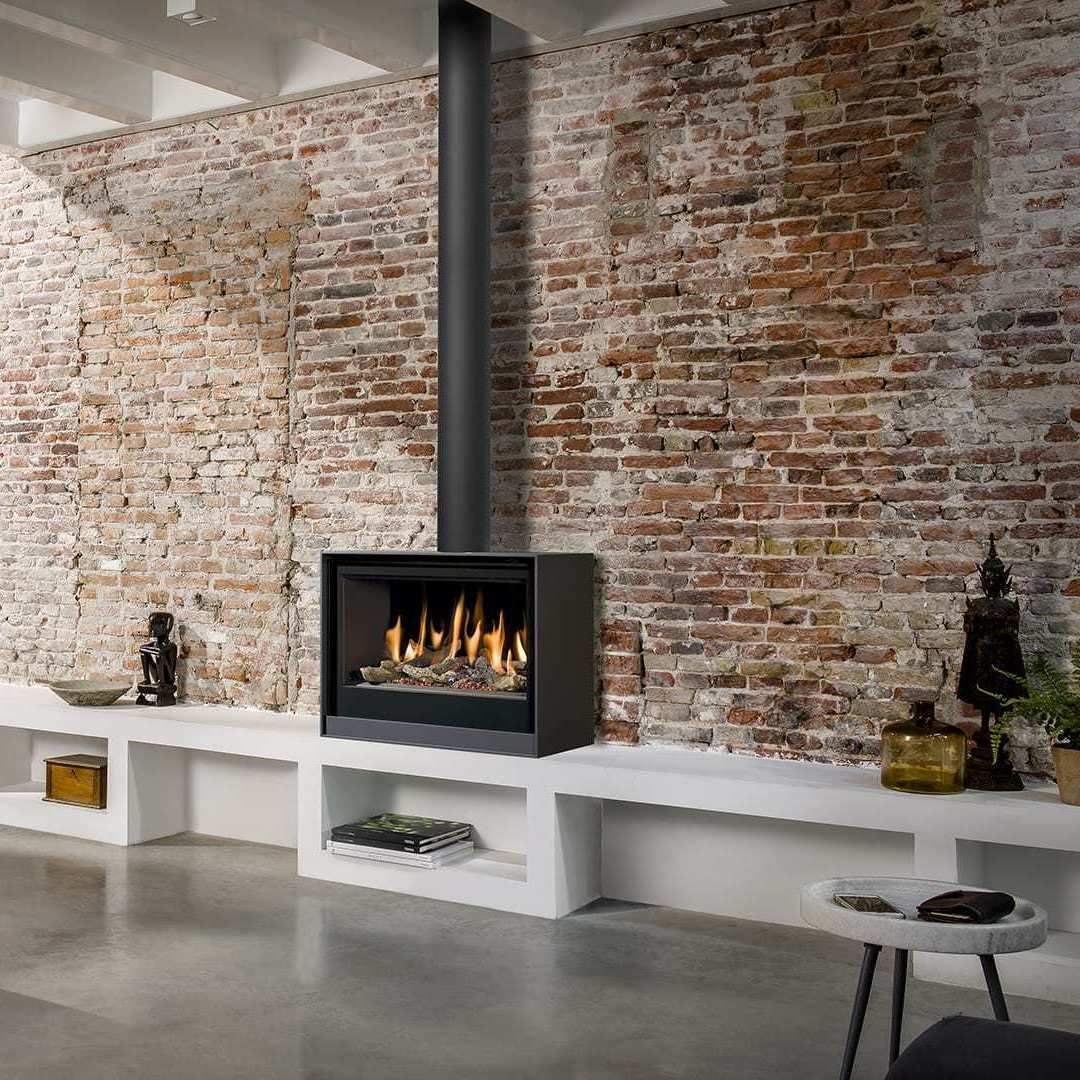 Gas fireplace - BOX 80 - Barbas - propane / natural gas / free-standing