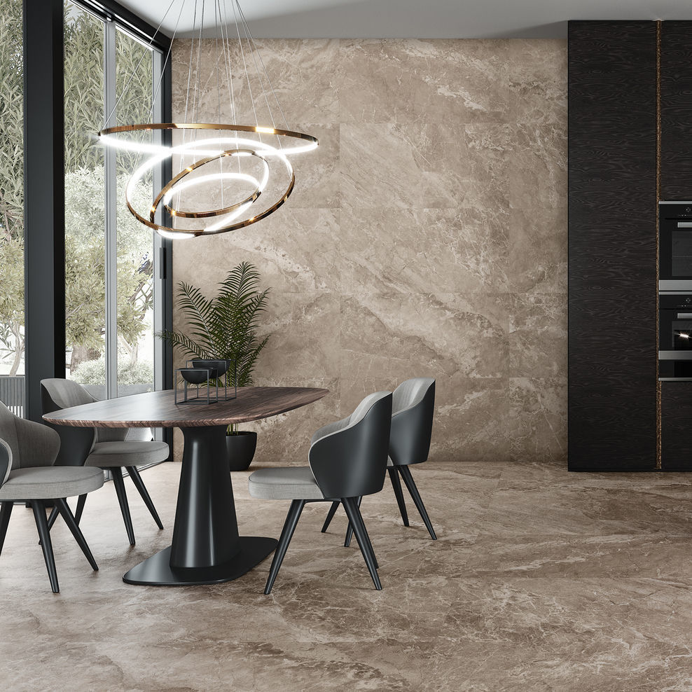 Porcelain stoneware tile - IDYLLIC - KERABEN - high-gloss / indoor ...