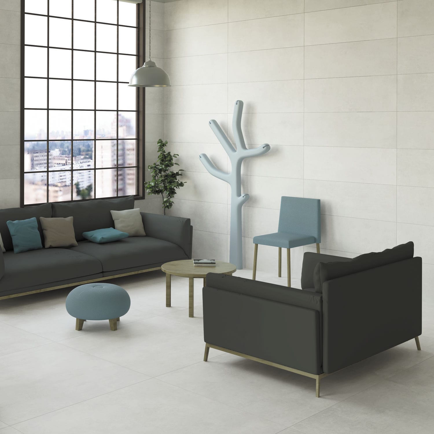 Porcelain stoneware tile - EXA - Rocersa - matte / indoor / wall
