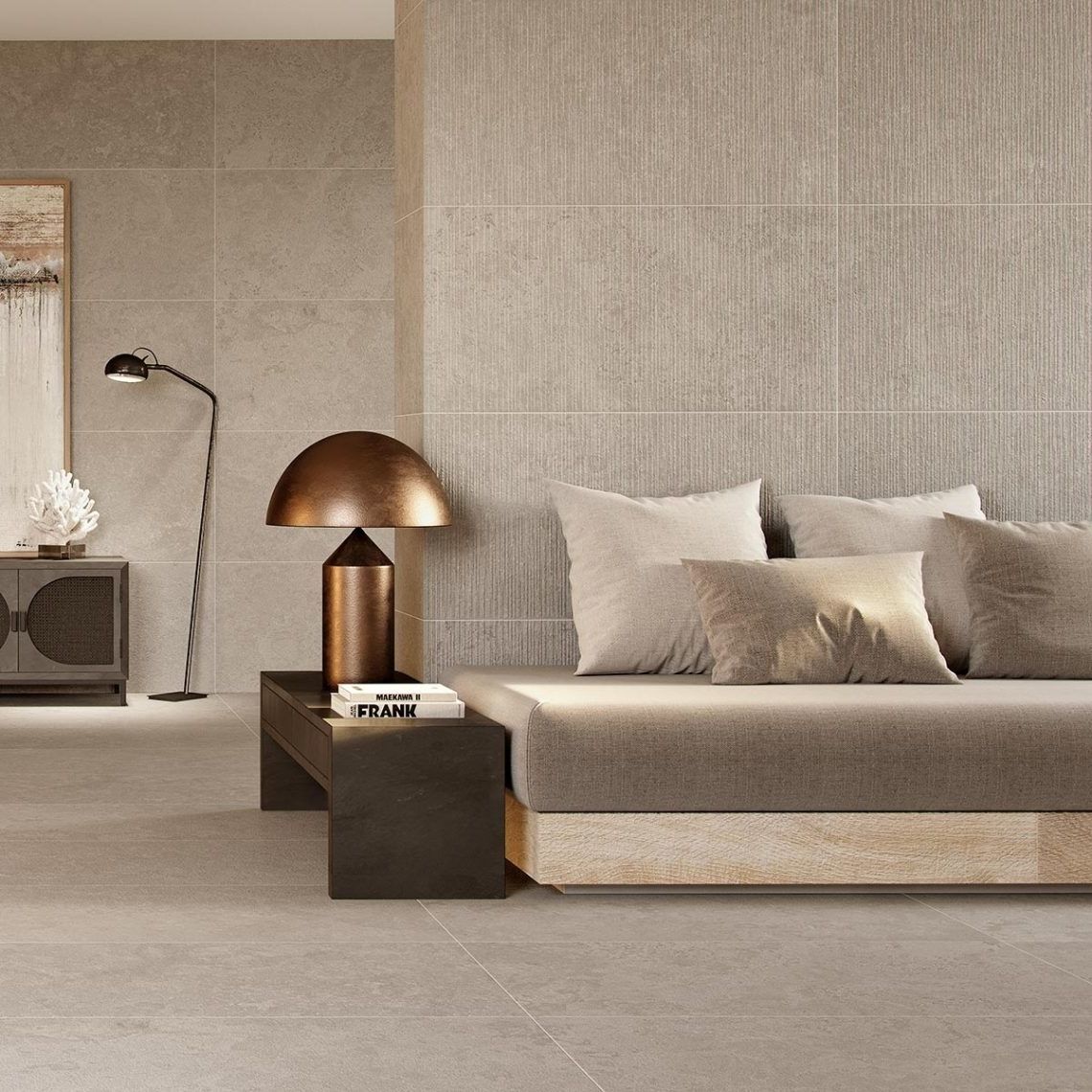 Porcelain stoneware tile - NORTH STONE - UNDEFASA - matte / embossed ...