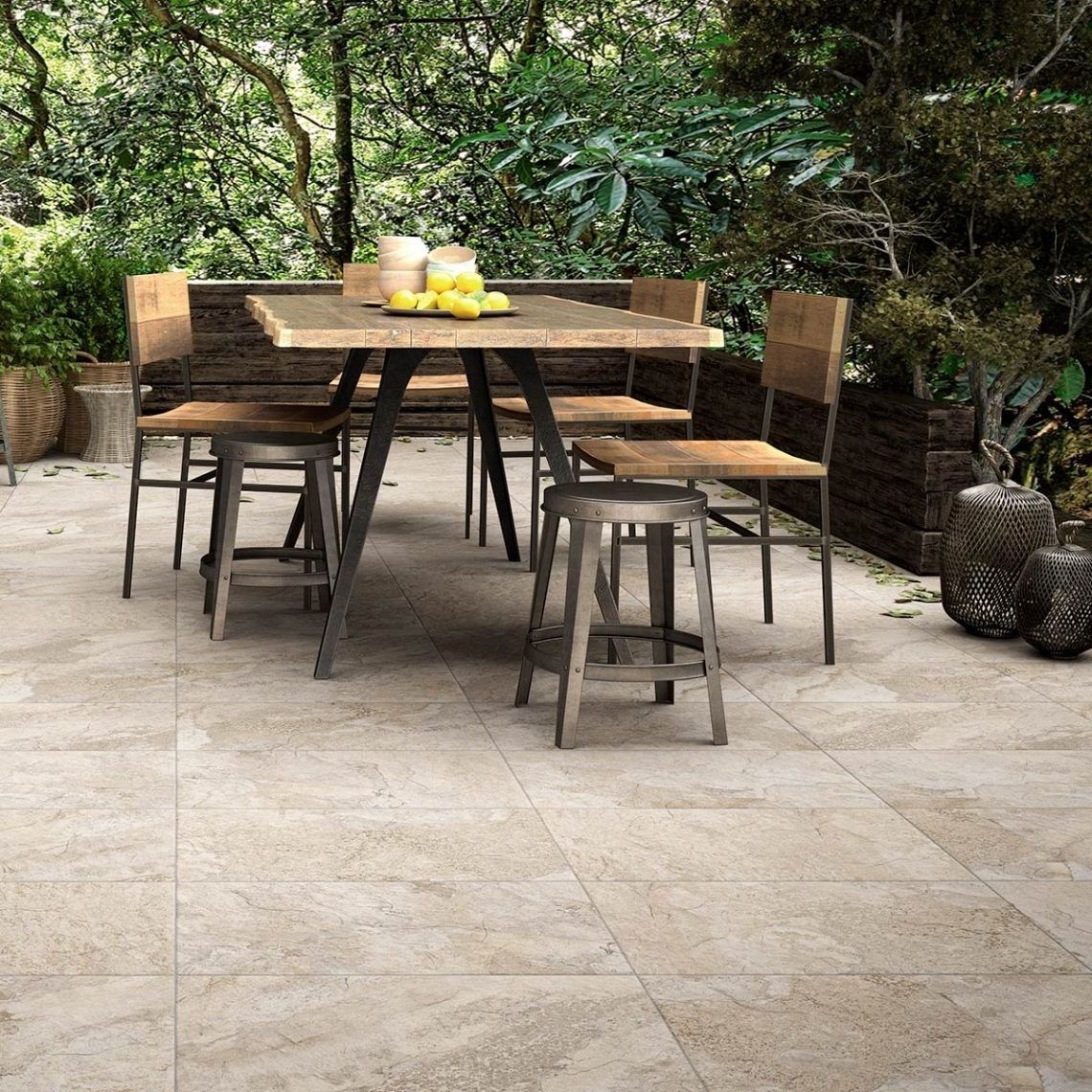 Porcelain stoneware tile - RAJASTHAN - UNDEFASA - matte / embossed / indoor
