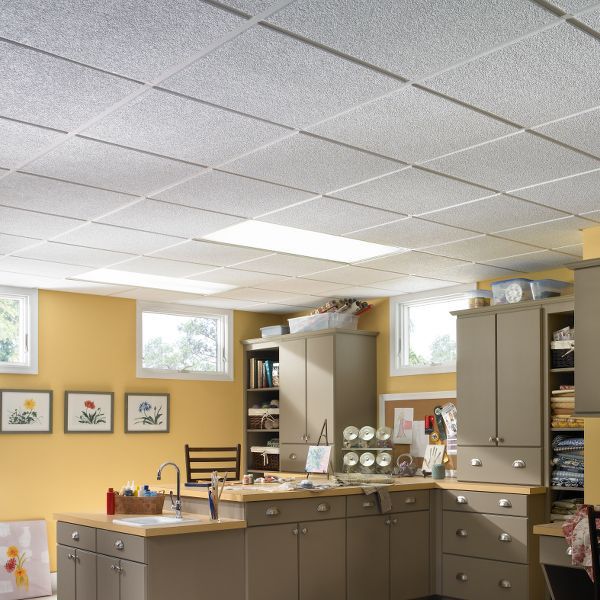 Mineral fiber suspended ceiling - CLASSIC FINE TEXTURED - Armstrong ...