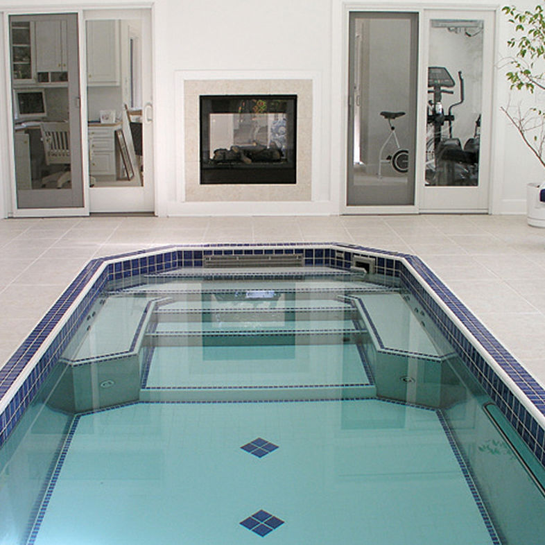 Built-in swim spa - Bradford Products LLC - rectangular / multiplace ...