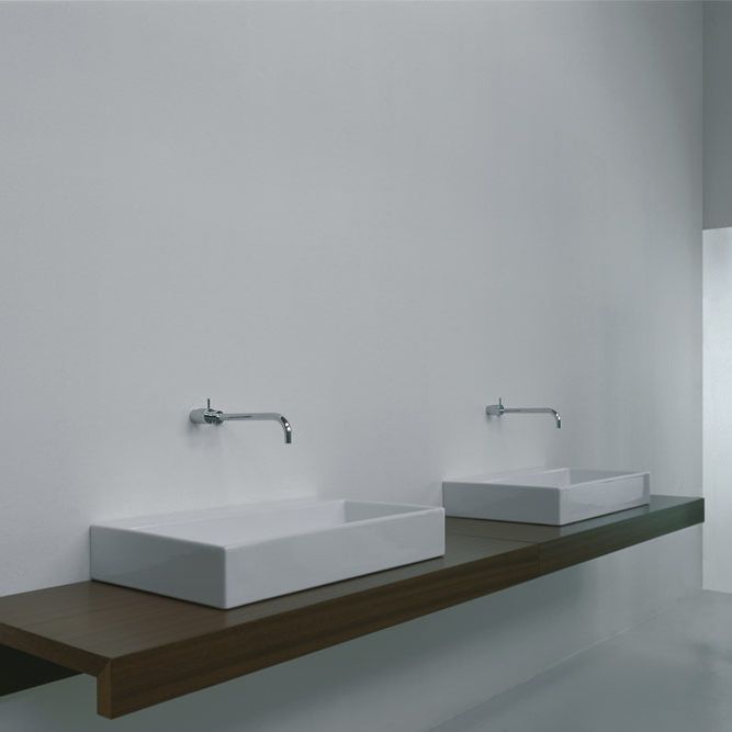 Countertop washbasin - BARCELONA - Rapsel International Srl - ceramic ...