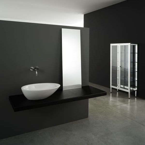 Countertop washbasin - PANDA - Rapsel International Srl - ceramic ...