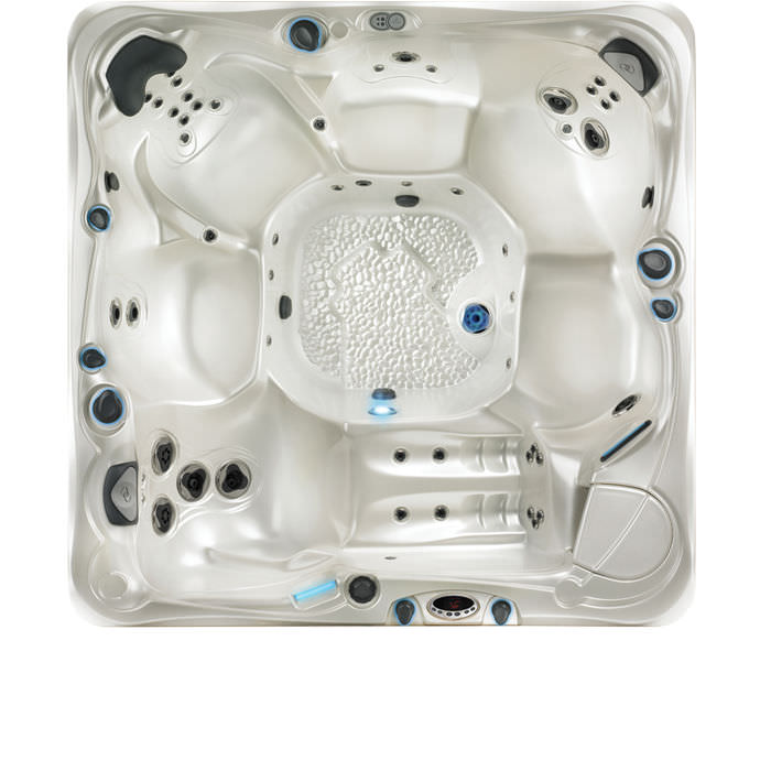 Above-ground hot tub - GENEVA® - Caldera Spas - square / 6-person / indoor