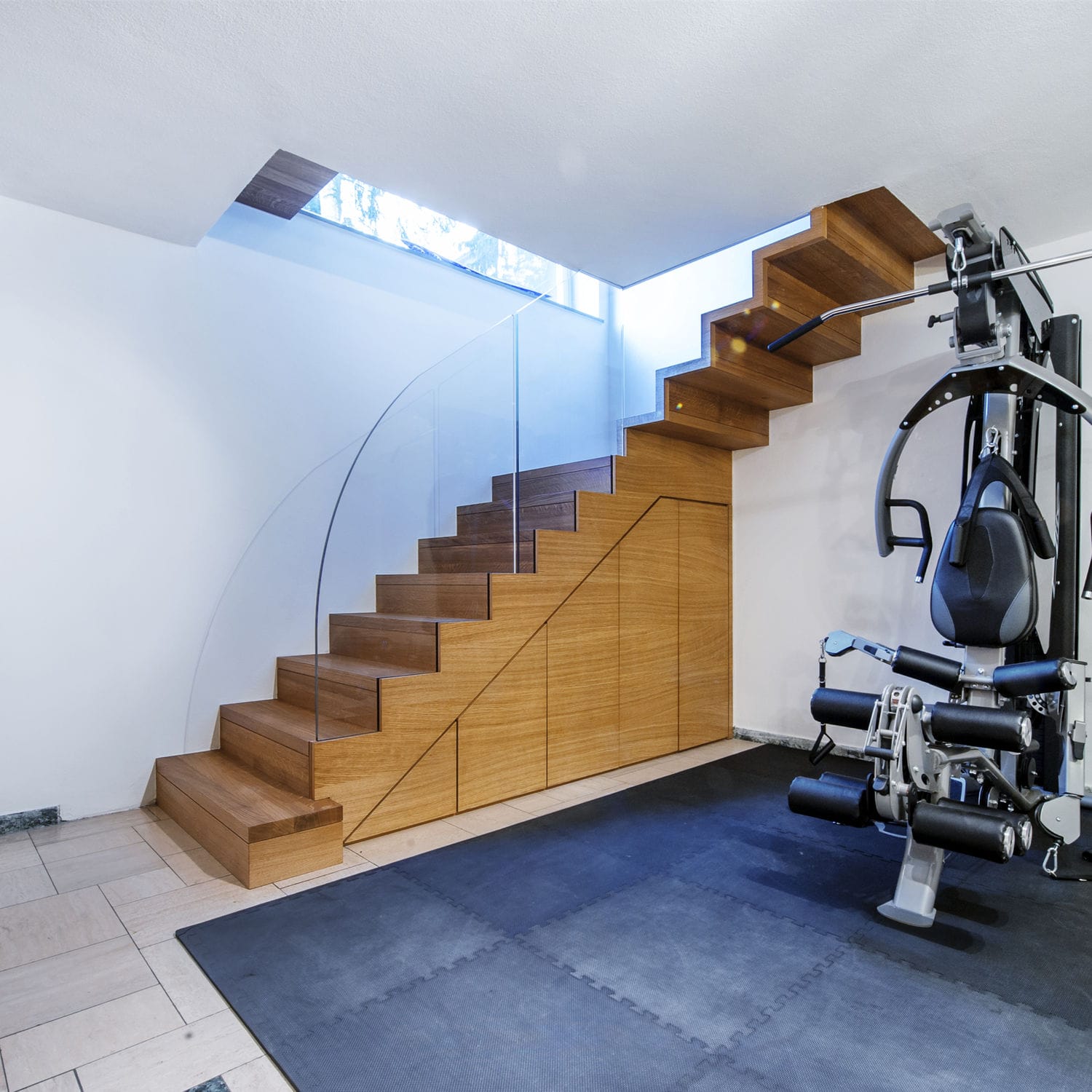 Straight staircase - ZIGZAG CASE - Siller Stairs - wooden step / wooden ...