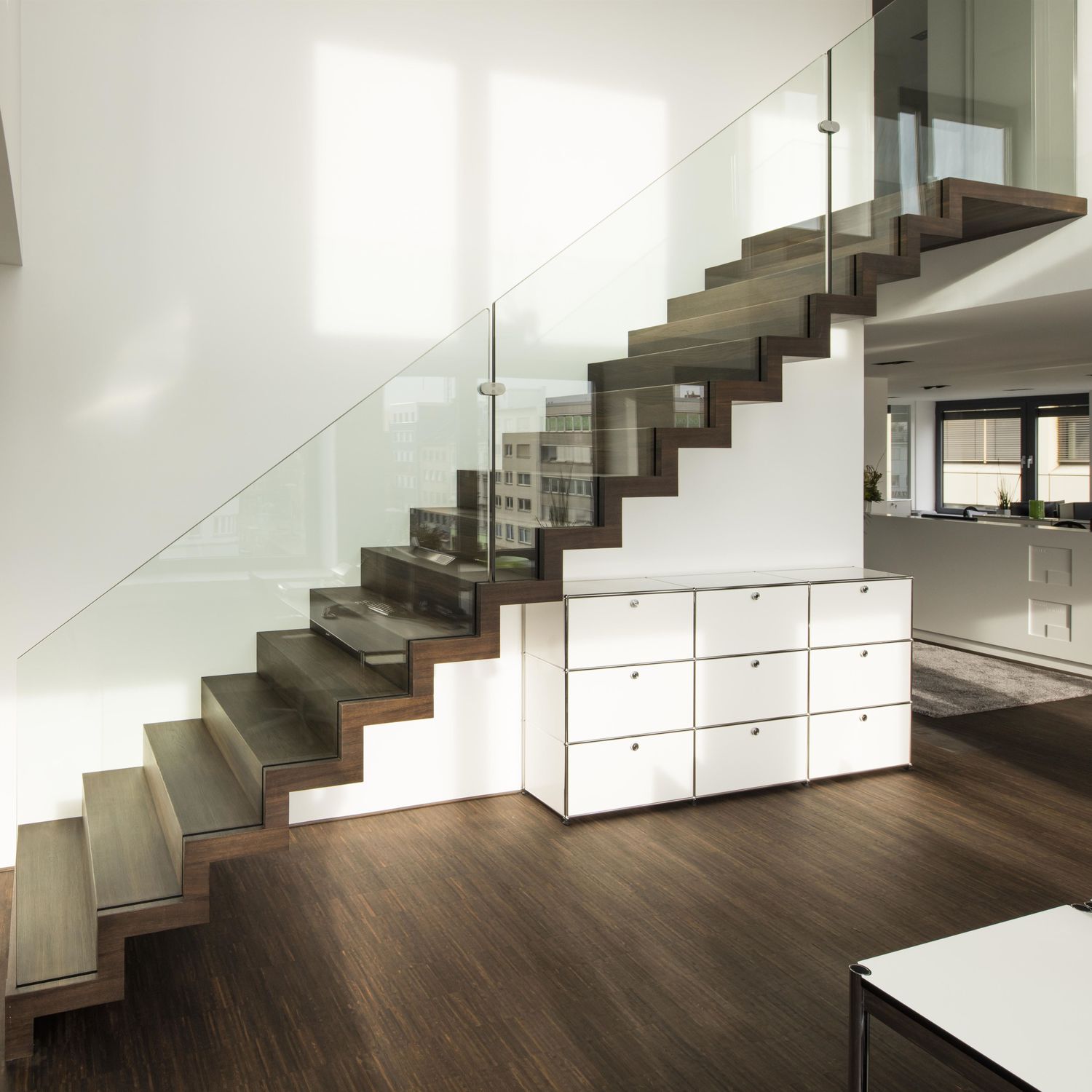 Straight staircase - ZIGZAG STRAIGHT - Siller Stairs - wooden step ...