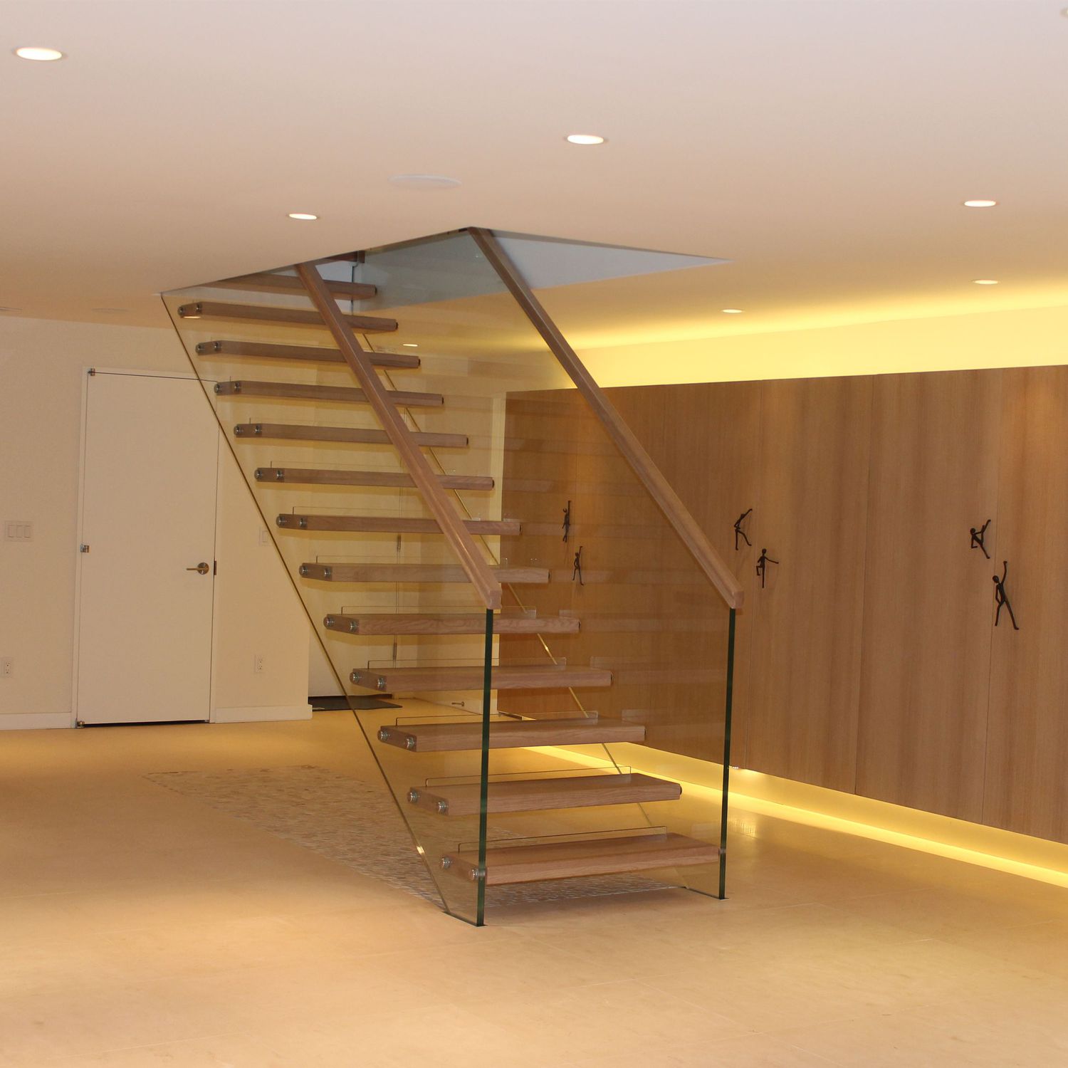 Straight staircase - MISTRAL FLOAT - Siller Stairs - wooden step ...