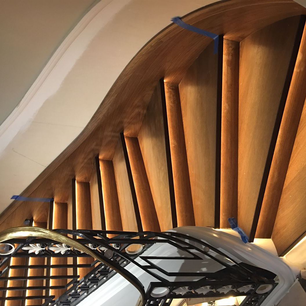 Straight staircase - PARK STREET - Siller Stairs - oak step / concrete ...