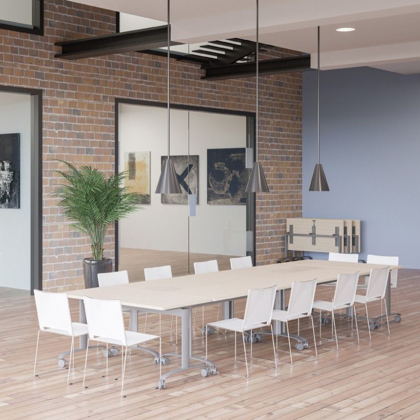 Contemporary boardroom table - SOLUTION - Buronomic - laminate / metal ...